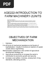 Introduction To Agricultural Machines | PDF | Agricultural Machinery ...