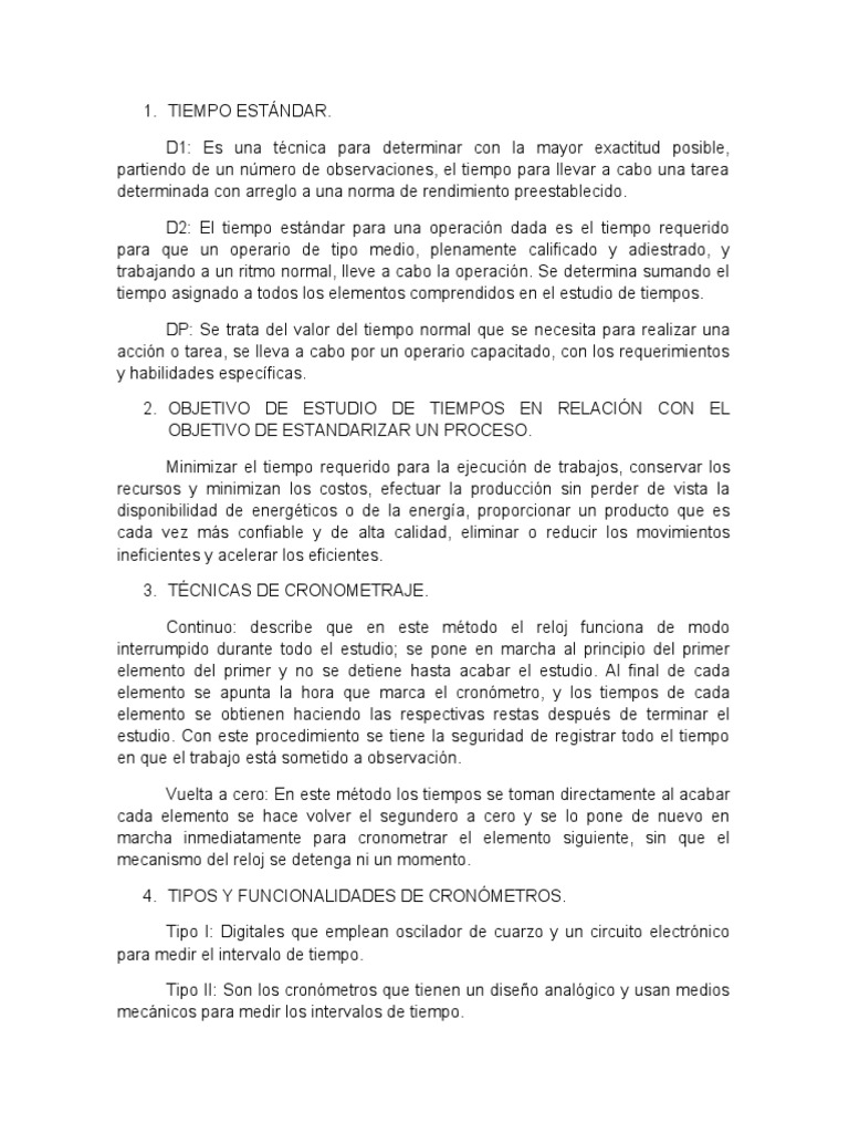 Tiempo Estándar | PDF | Reloj | Hora