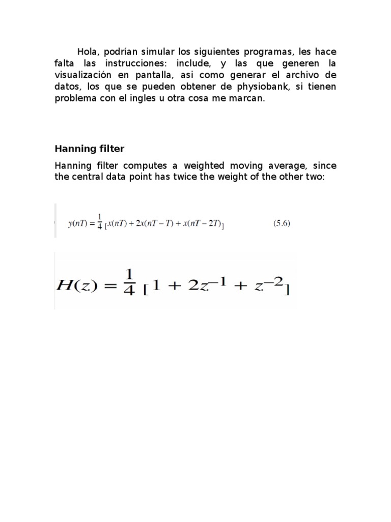 Filtro Hanning | PDF | Analog To Digital Converter | Real Time Computing