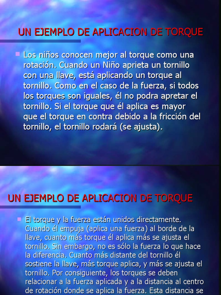 TORQUE | PDF | Tornillo | Seguridad y salud ocupacional