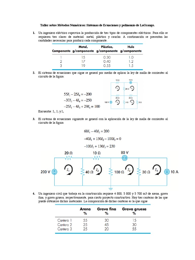 Taller Métodos Numéricos PDF | PDF