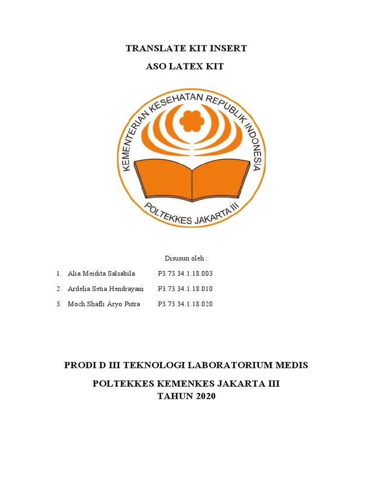 Panduan Penggunaan ASO Latex Kit | PDF | Kesehatan Holistik