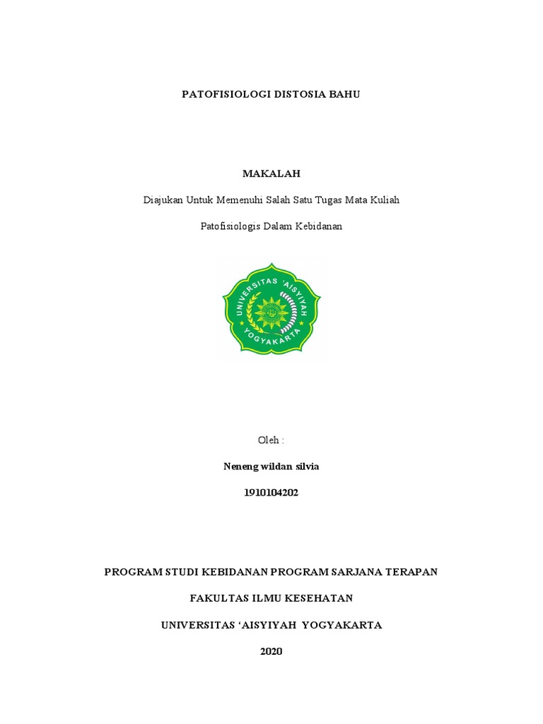 Patofisiologi Distosia Bahu | PDF | Pengembangan Diri | Kesehatan Holistik