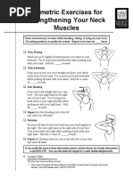 Cervical Isometric Strengthening Guide | PDF