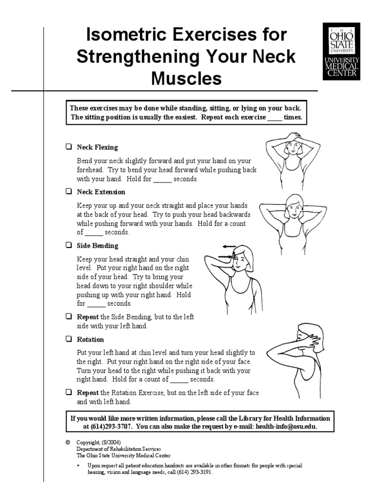Isometric Exercises For PDF | PDF