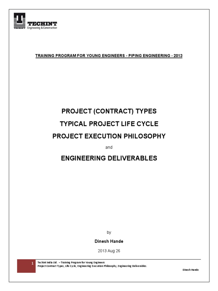 Piping Training - Typical Project Types | PDF | Specification ...