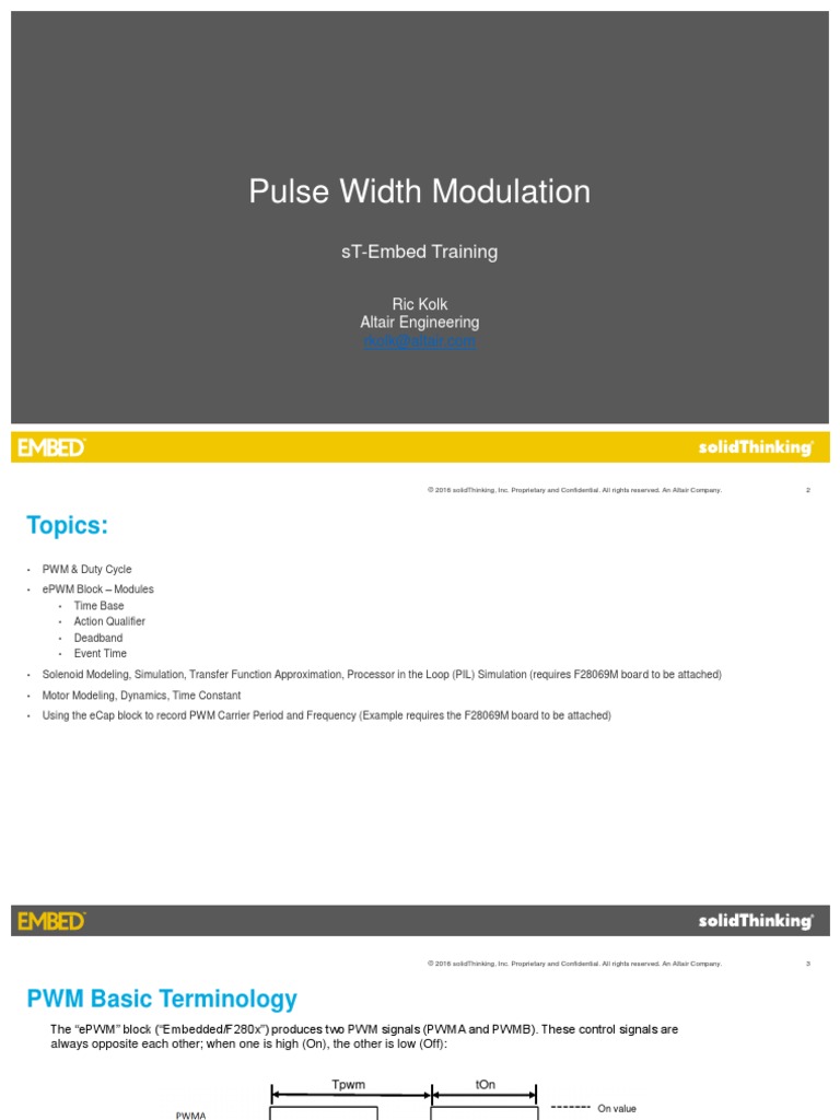 9 - Pulse Width Modulation | PDF | Electric Motor | Power (Physics)