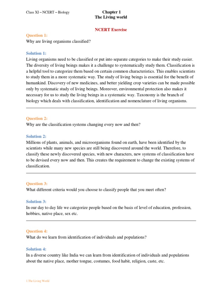 Understanding Taxonomic Classification Through Examples of Mango and ...
