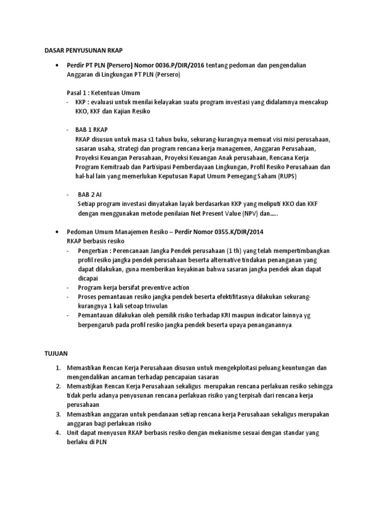 Rangkuman PPT Rkap | PDF | Bisnis