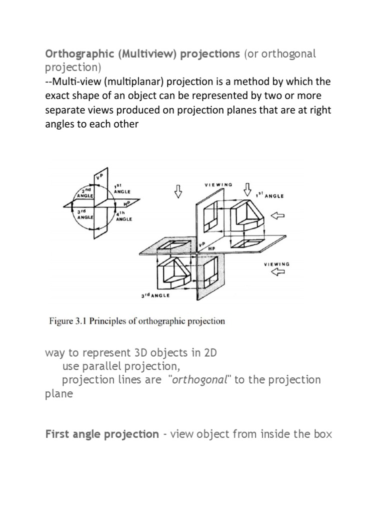 Multi View Orthographic | PDF | Mathematical Objects | Classical Geometry