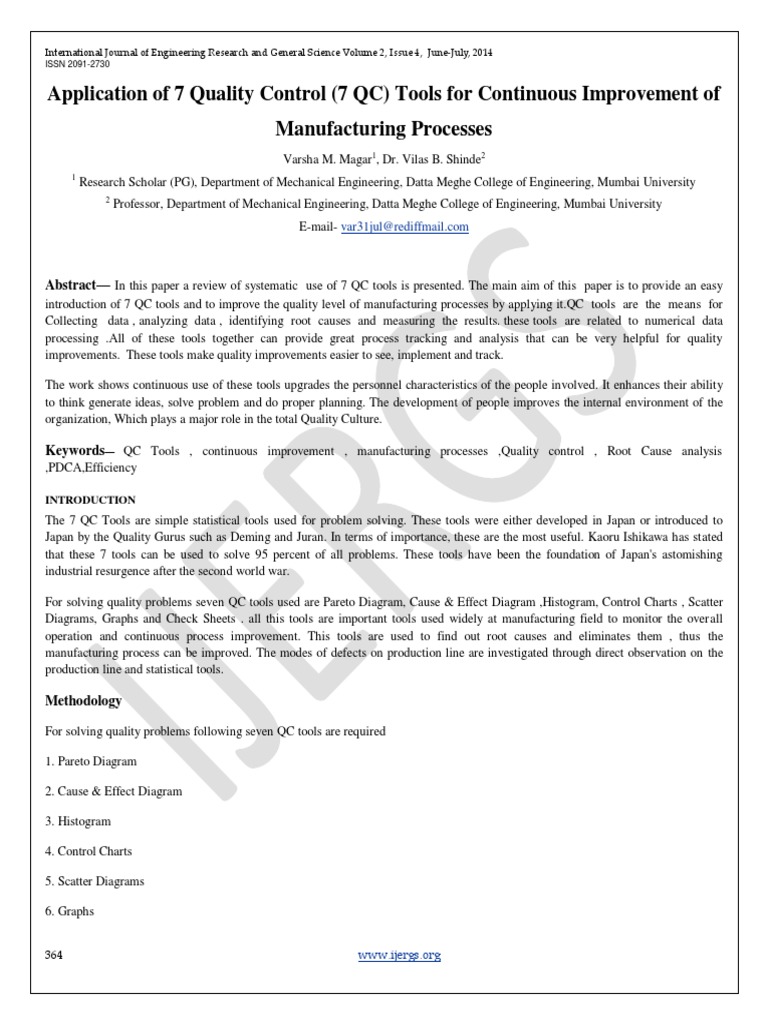 7 QC Tools | PDF | Quality Management System | Quality Management