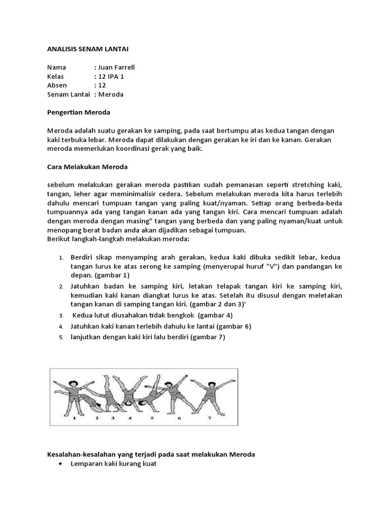 Senam Lantai Meroda | PDF