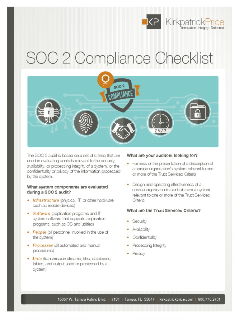 SOC 2 Compliance Checklist | PDF | System | Business