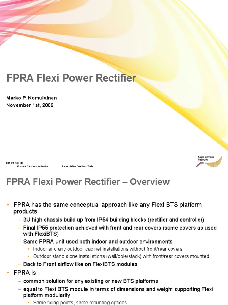 FPRA Flexi Power Rectifier | PDF | Rectifier | Electronic Engineering