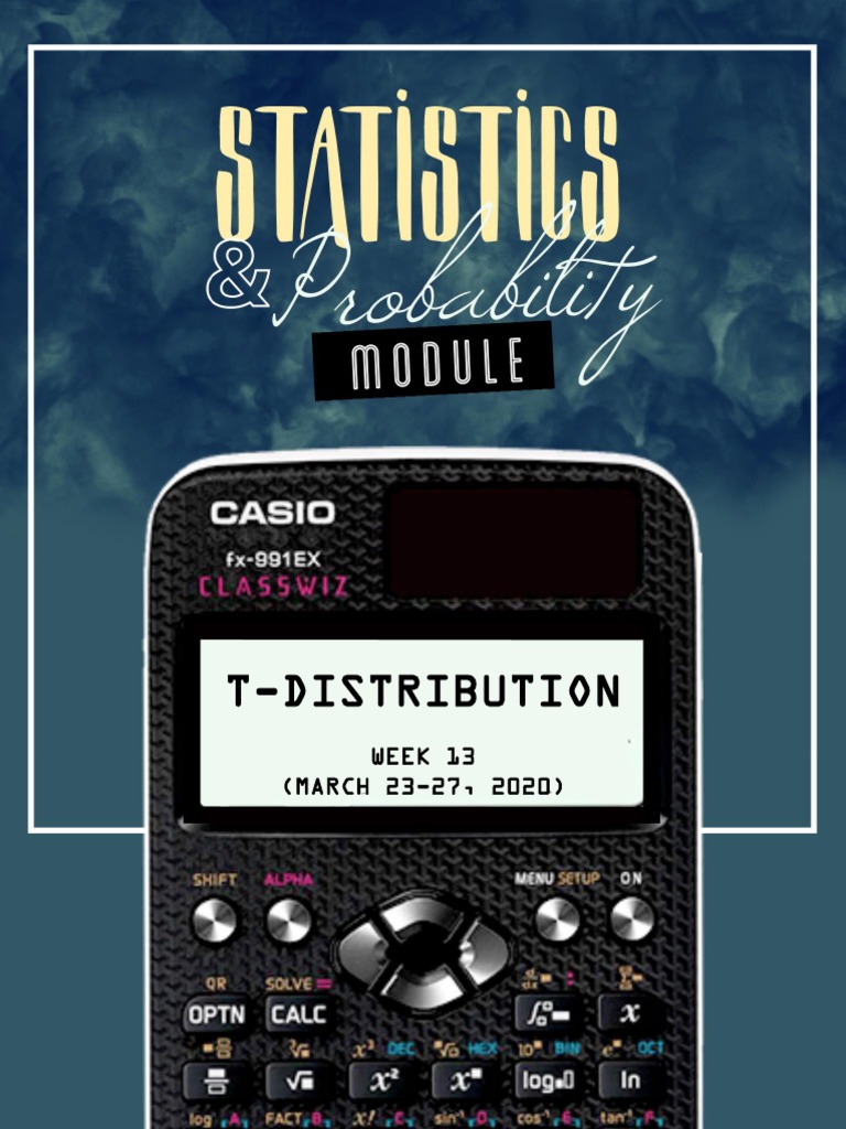 Lesson 3 - T-Distribution (Module) | PDF | Confidence Interval | Normal Distribution