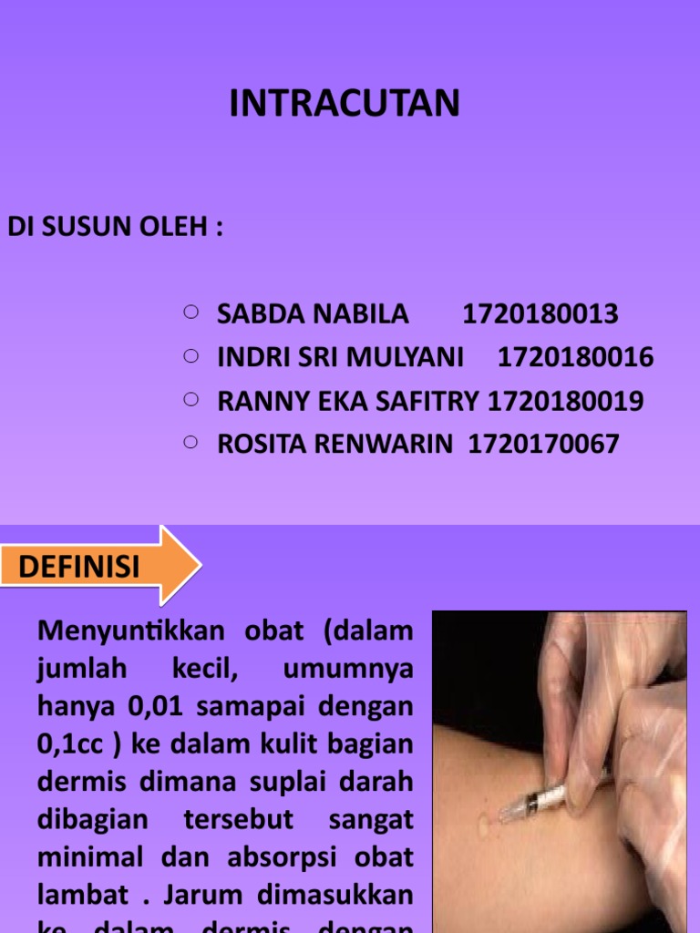 Intracutan | PDF