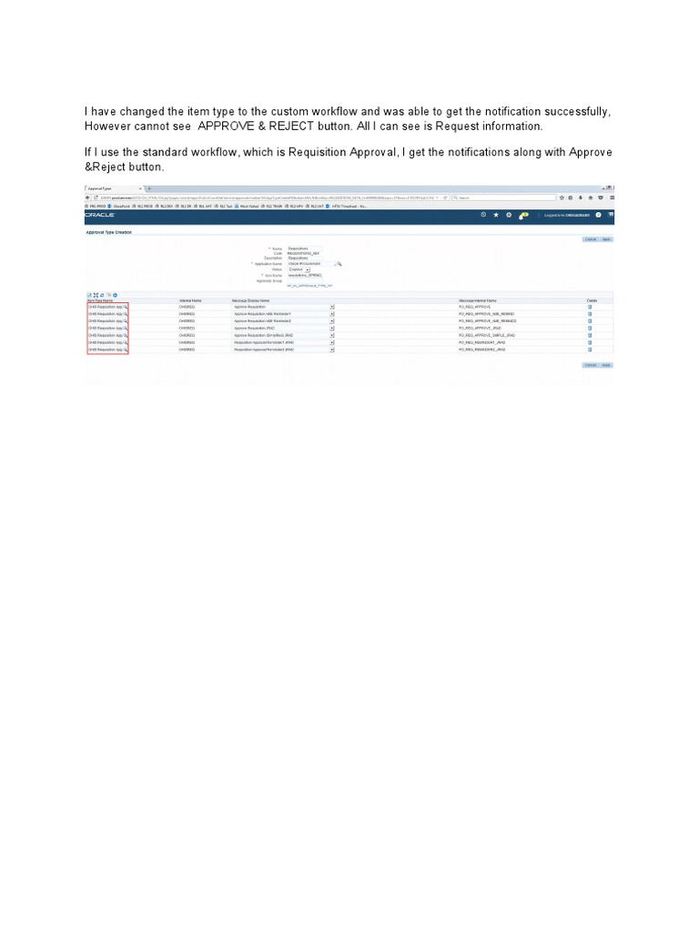 Approve Reject Button Oracle Approval Pdf