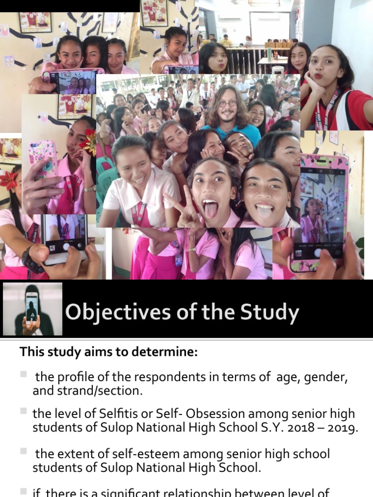 New SELFITIS AND SELF ESTEEM AMONG SENIOR HIGH STUDENTS | PDF