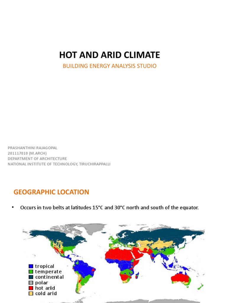Hot and Arid Climate Architecture Analysis | PDF | Building Insulation ...