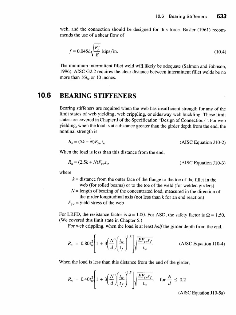 Bearing Stiffner Design | PDF