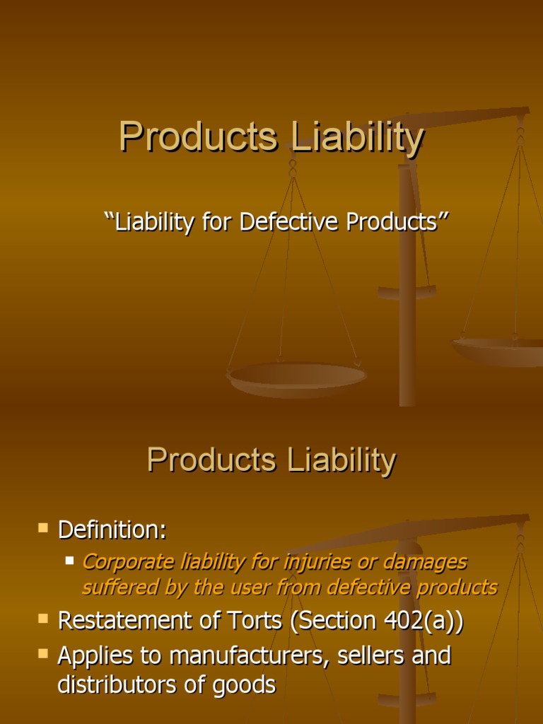 Understanding Product Liability Law | PDF | Product Liability | Damages