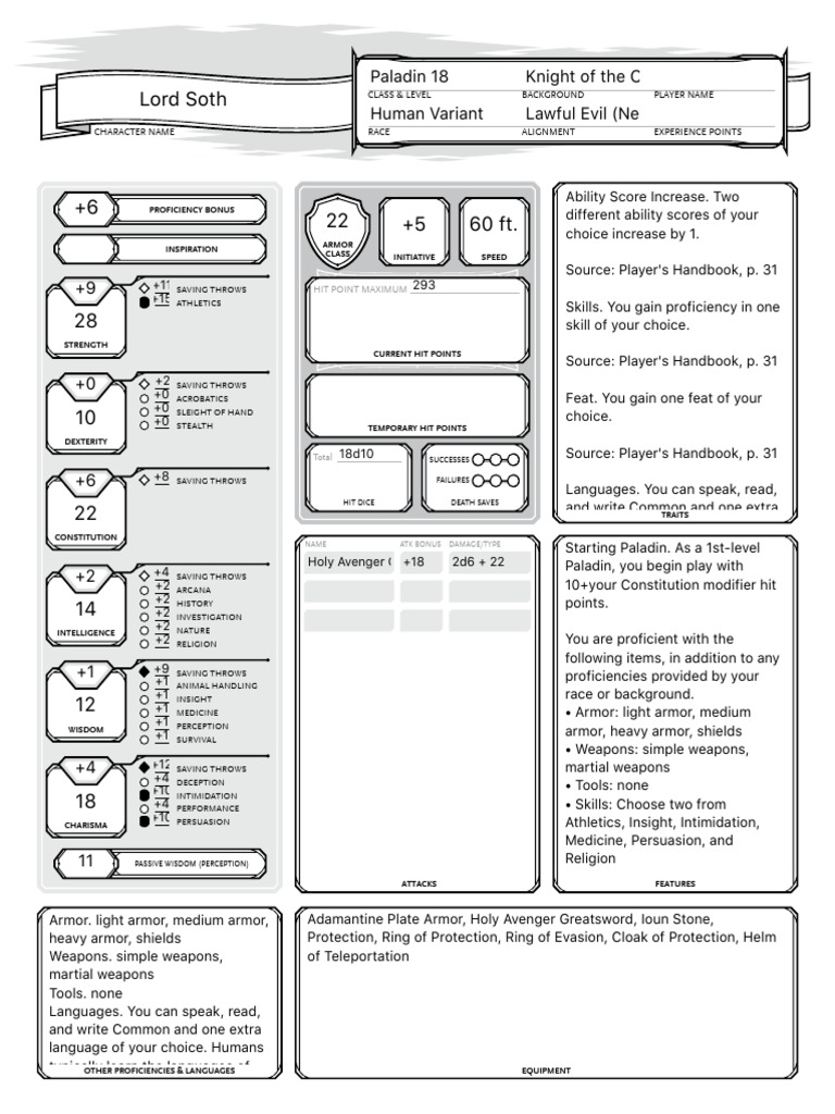 Lord Soth | PDF | Role Playing Games | Dungeons & Dragons