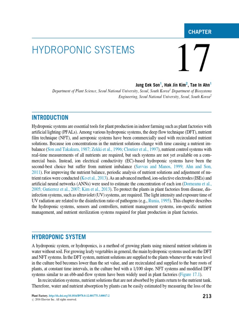 Hydroponic System PDF | PDF | Hydroponics | Chemistry