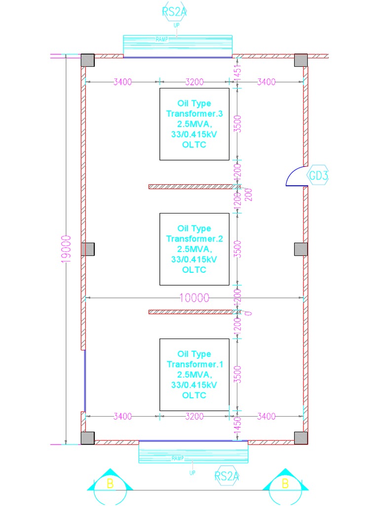 General Arrangement of Distribution (Oil Type) Transformer 2.5MVA, 33-0 ...