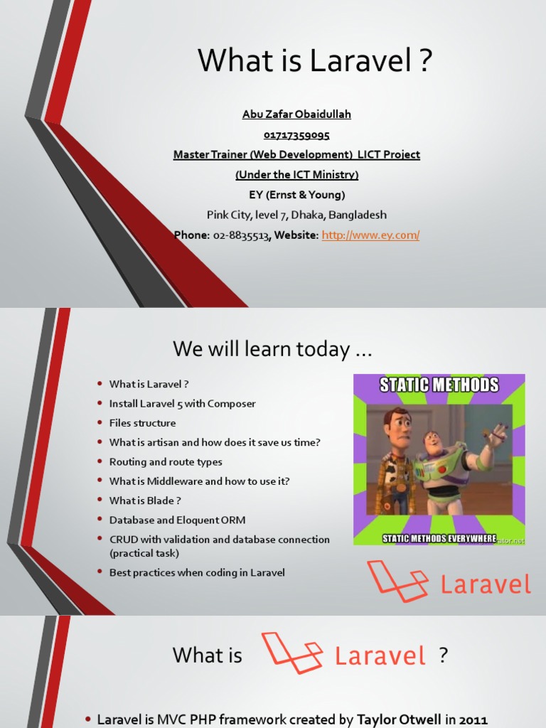 What-is-Laravel Saniat Obaidullah | PDF | Object Relational Mapping | Databases