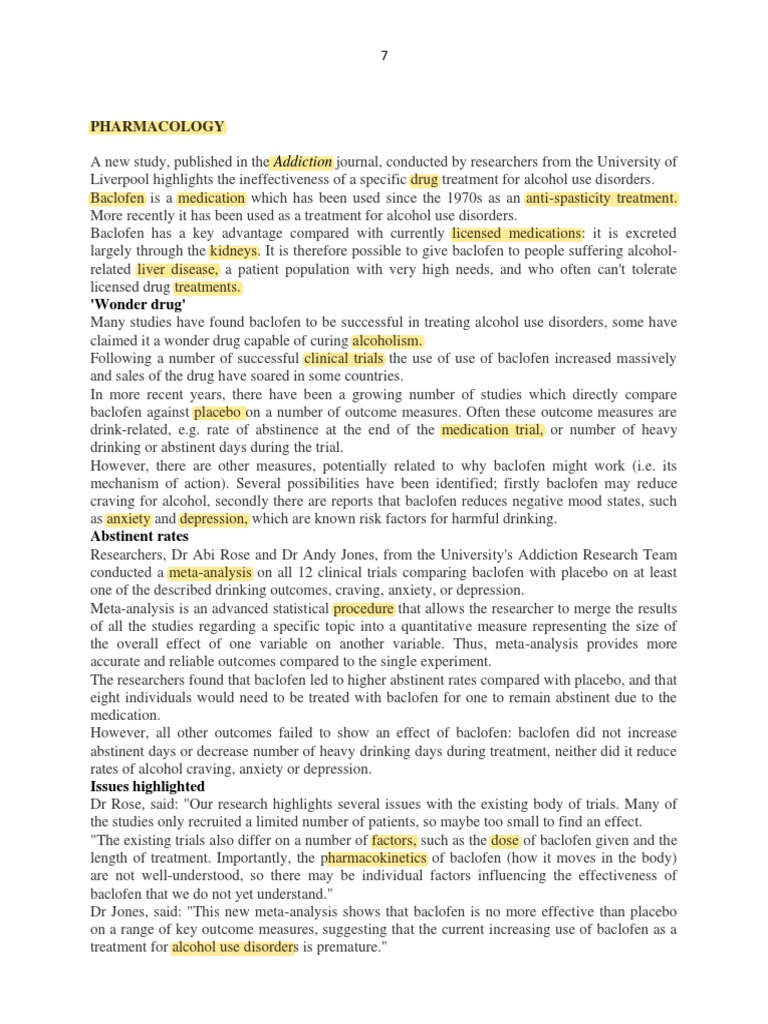 Pharmacology | PDF | Alcoholism | Placebo