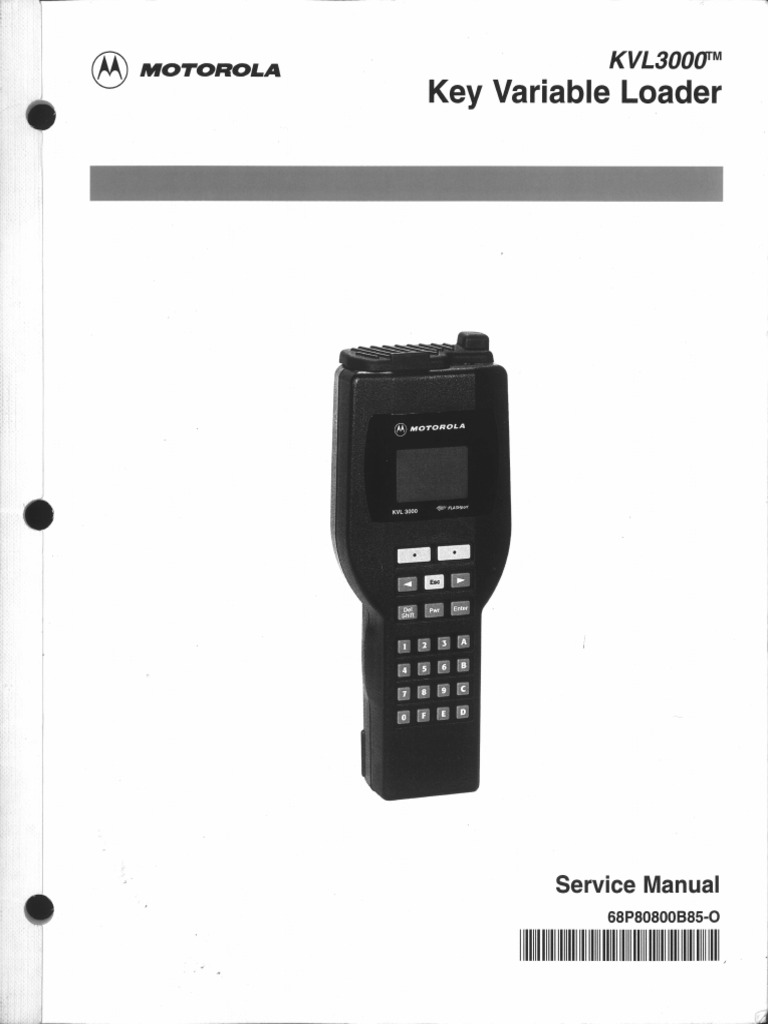 KVL3000 Service Manual 6880800B85-O | PDF