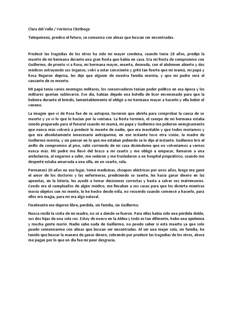 Clara Del Valle | PDF | Bienestar | Medicina