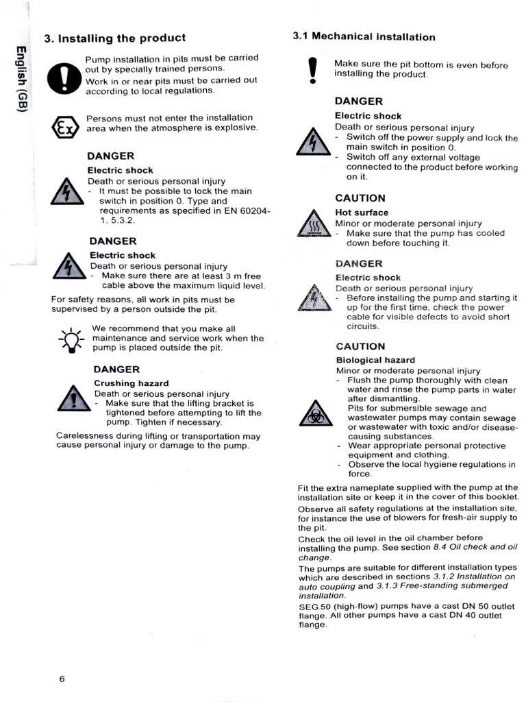 Grundfos Pump Manual PDF | PDF | Pump | Switch
