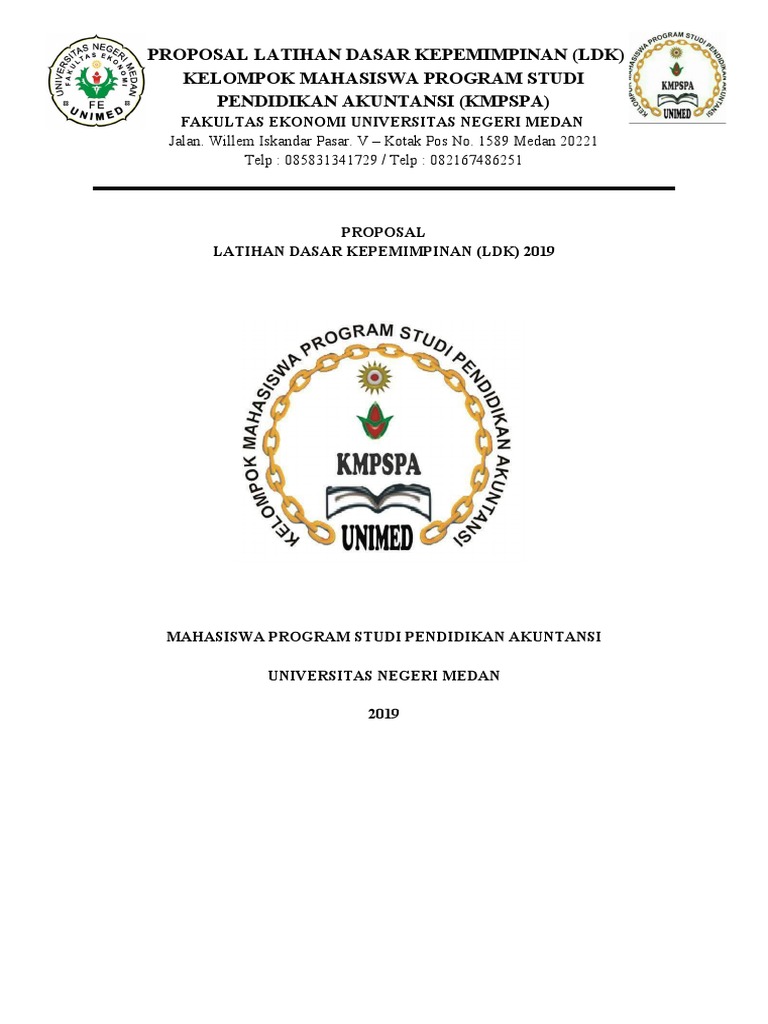 Proposal LDK Mahasiswa Akuntansi 2019 | PDF | Karier & Perkembangan