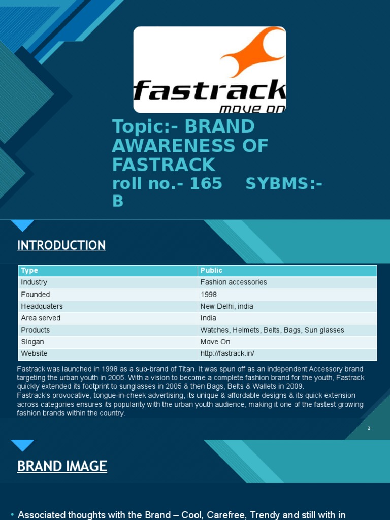 Fastrack Brand Awareness Strategies | PDF | Brand | Business Economics