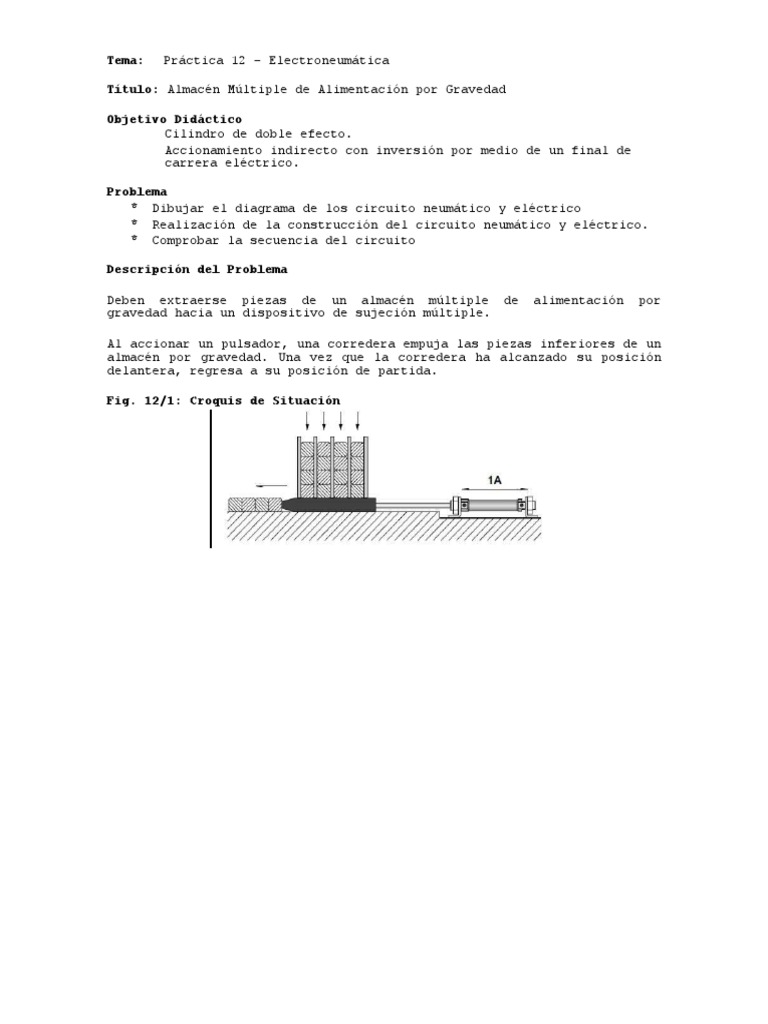 Práctica 12 Electroneumática | PDF