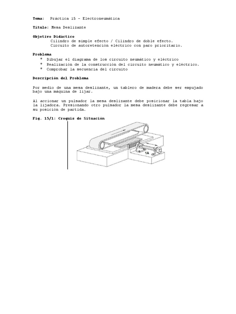 Práctica 15 Electroneumática | PDF