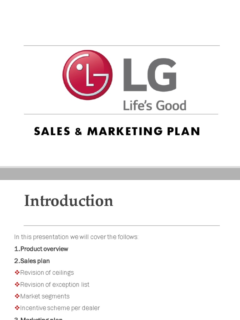 LG Marketing Plan | PDF | Washing Machine | Brand