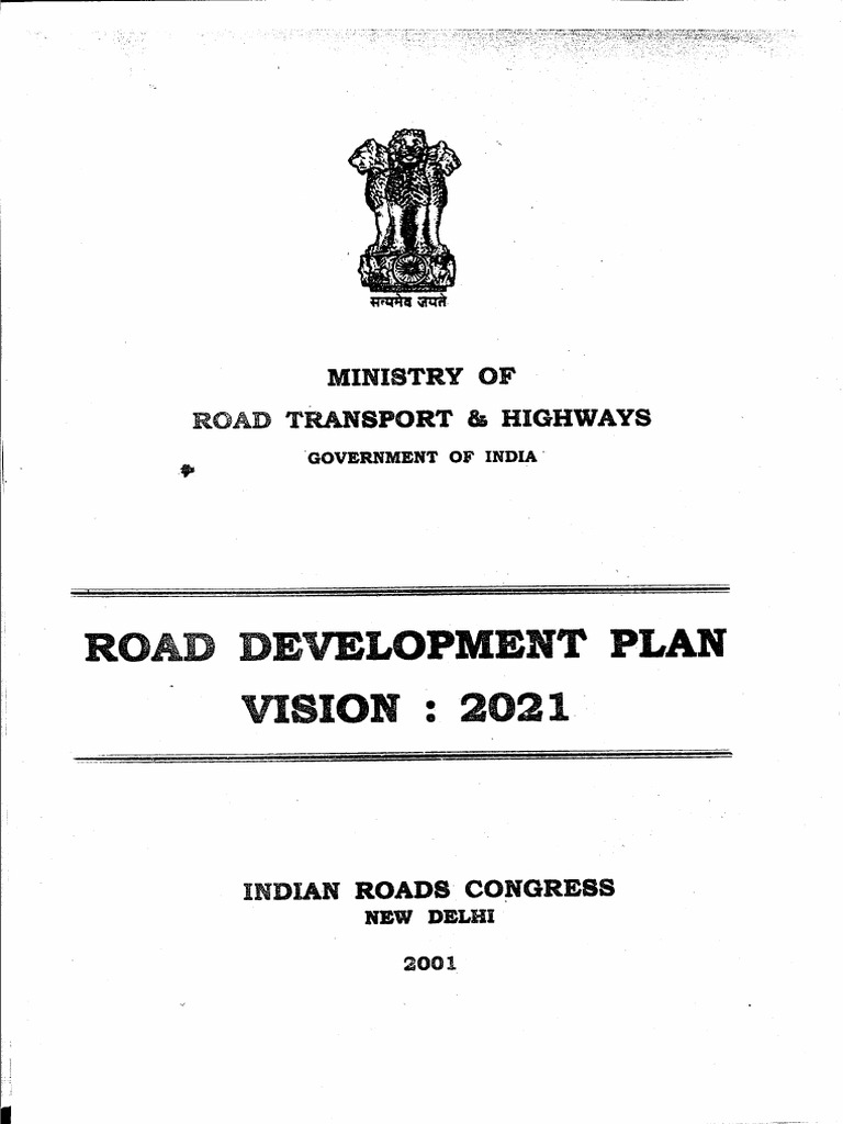 Road Development Plan Vision - 2021 PDF | PDF