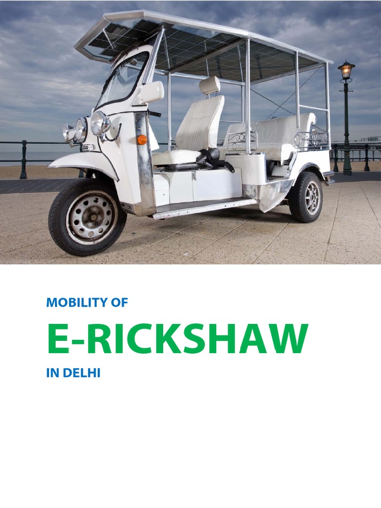 Mobility of e Rickshaw Final | PDF | Emission Standard | Air Pollution