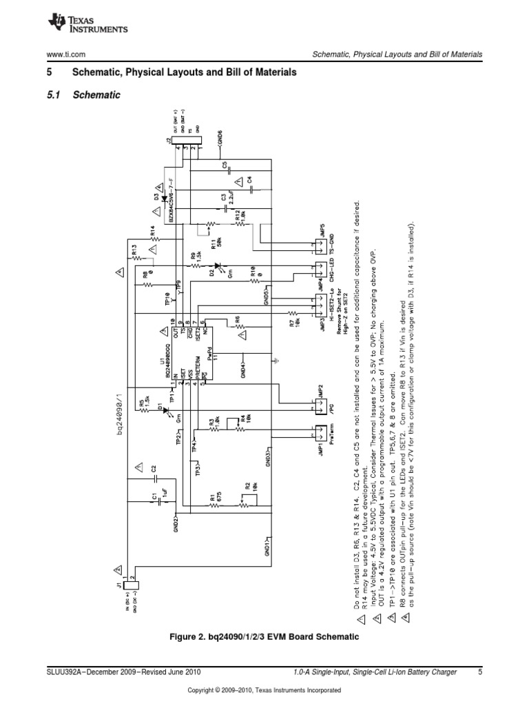 bq24090/1/2/3 EVM Board Schematic | PDF | Implied Warranty ...