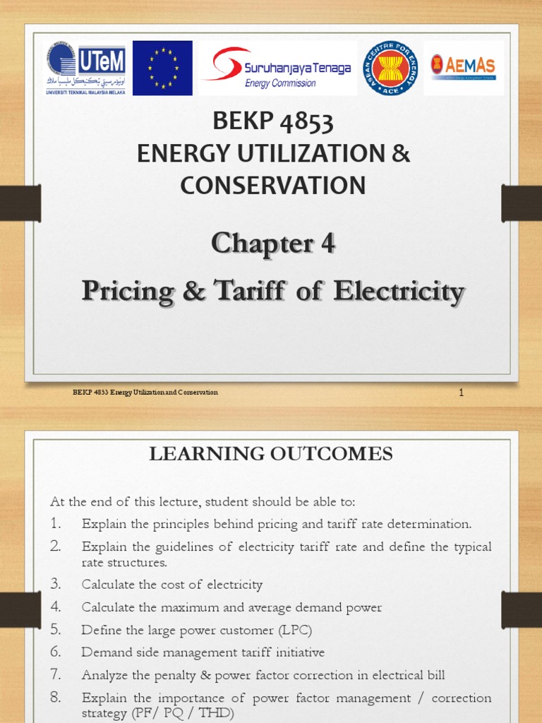 CHAPTER 4 PRICING AND TARIFF OF ELECTRICITY Latest PDF | PDF | Kilowatt ...