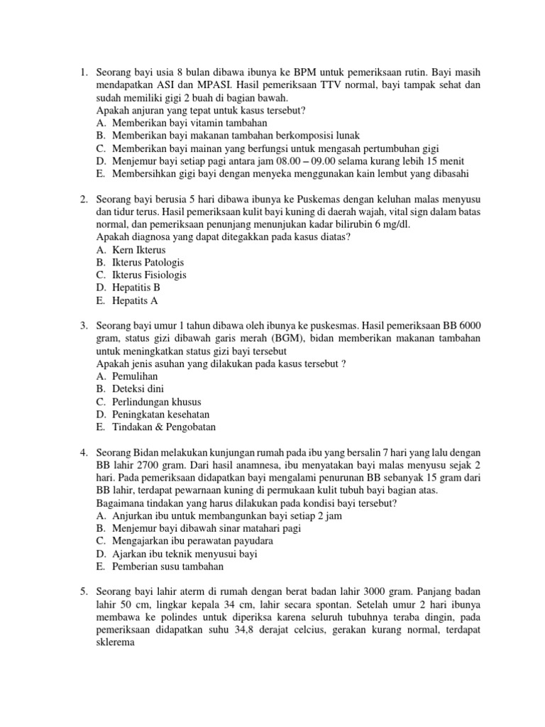 Latihan Soal Ukom 1 PDF | PDF