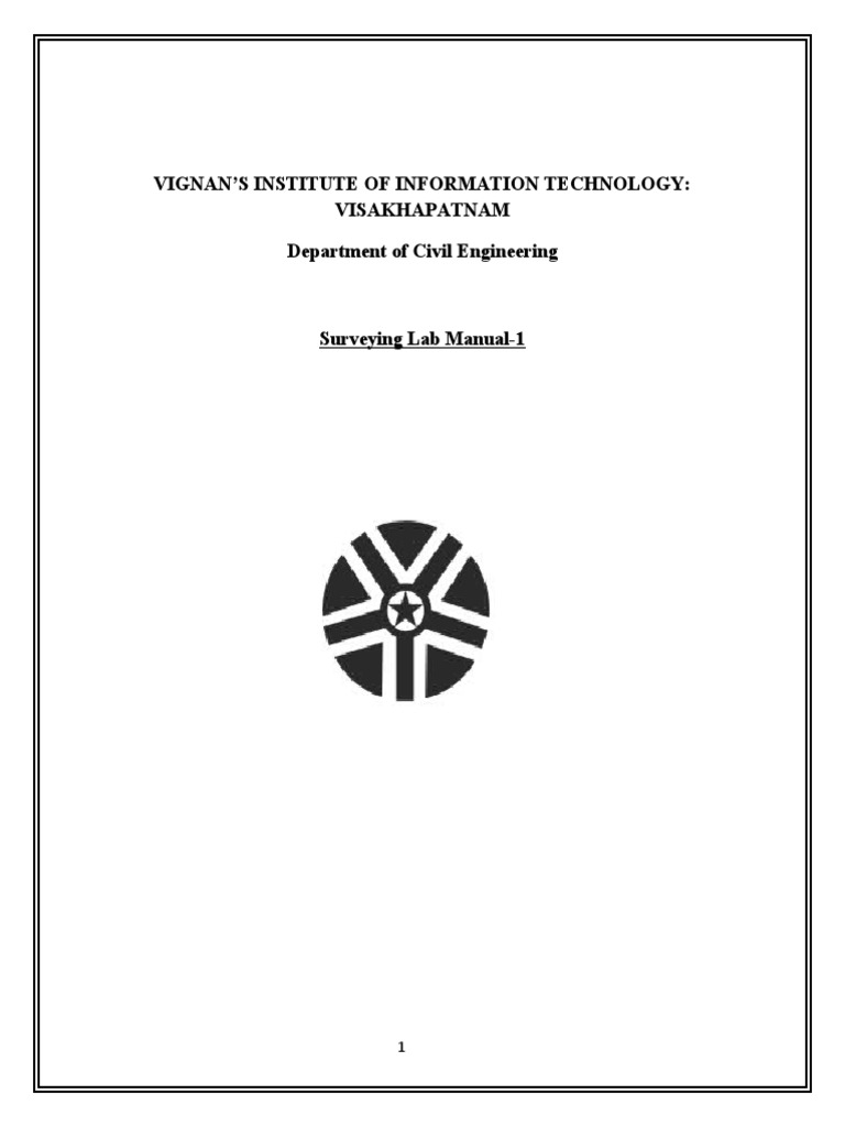 Surveying Lab Manual for Civil Engineering | PDF | Surveying | Compass