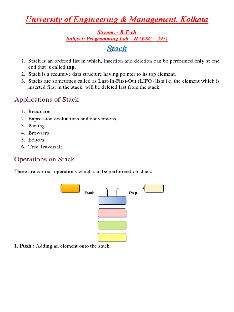 Stack PDF | PDF | Theoretical Computer Science | Computer Programming
