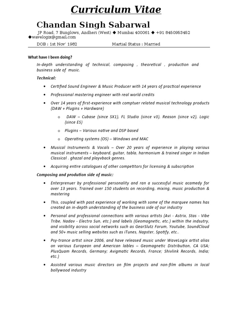 Chandan Singh Sabarwal - Resume 2 | PDF | Brand | Marketing