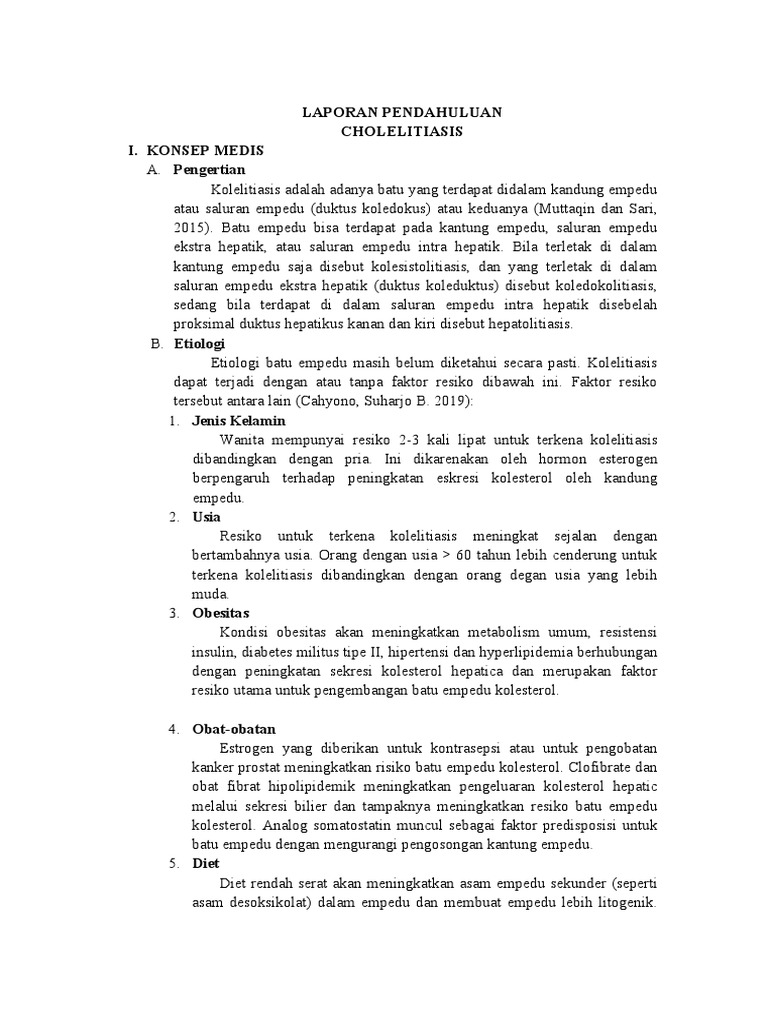 LP Kolelitiasis | PDF