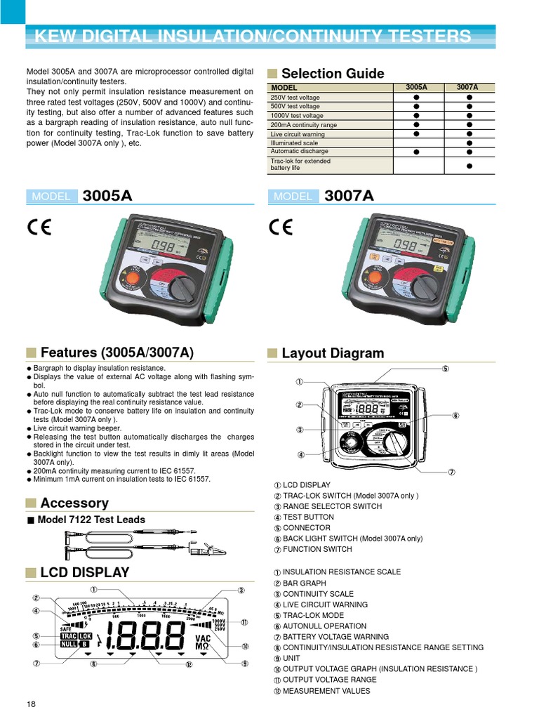 Megometro Kyoritsu | PDF | Switch | Electrical Resistance And Conductance