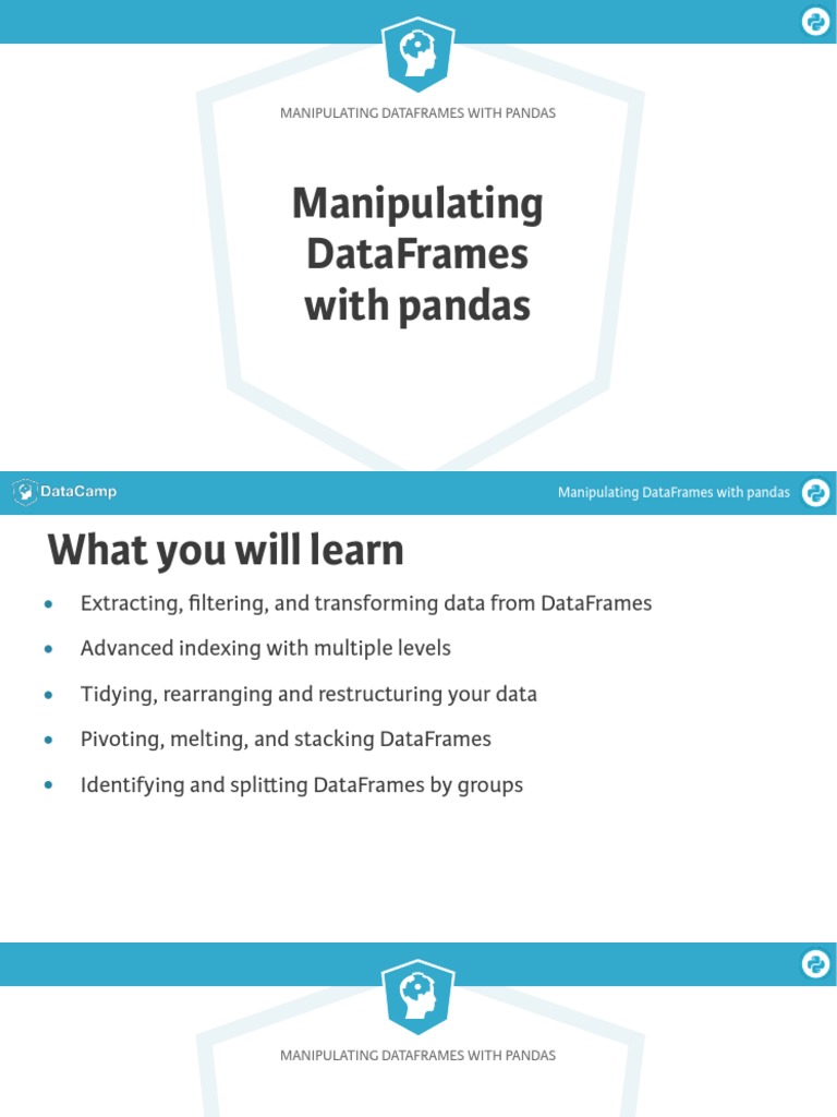 Manipulating Dataframes With Pandas Pdf Pdf Theoretical Computer Science Teaching Mathematics