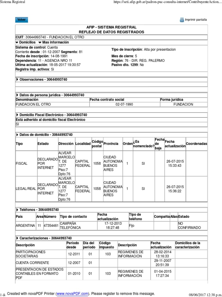 Afip. - Alta Por Presentación - Con Dependencia PDF | PDF | Gobierno ...